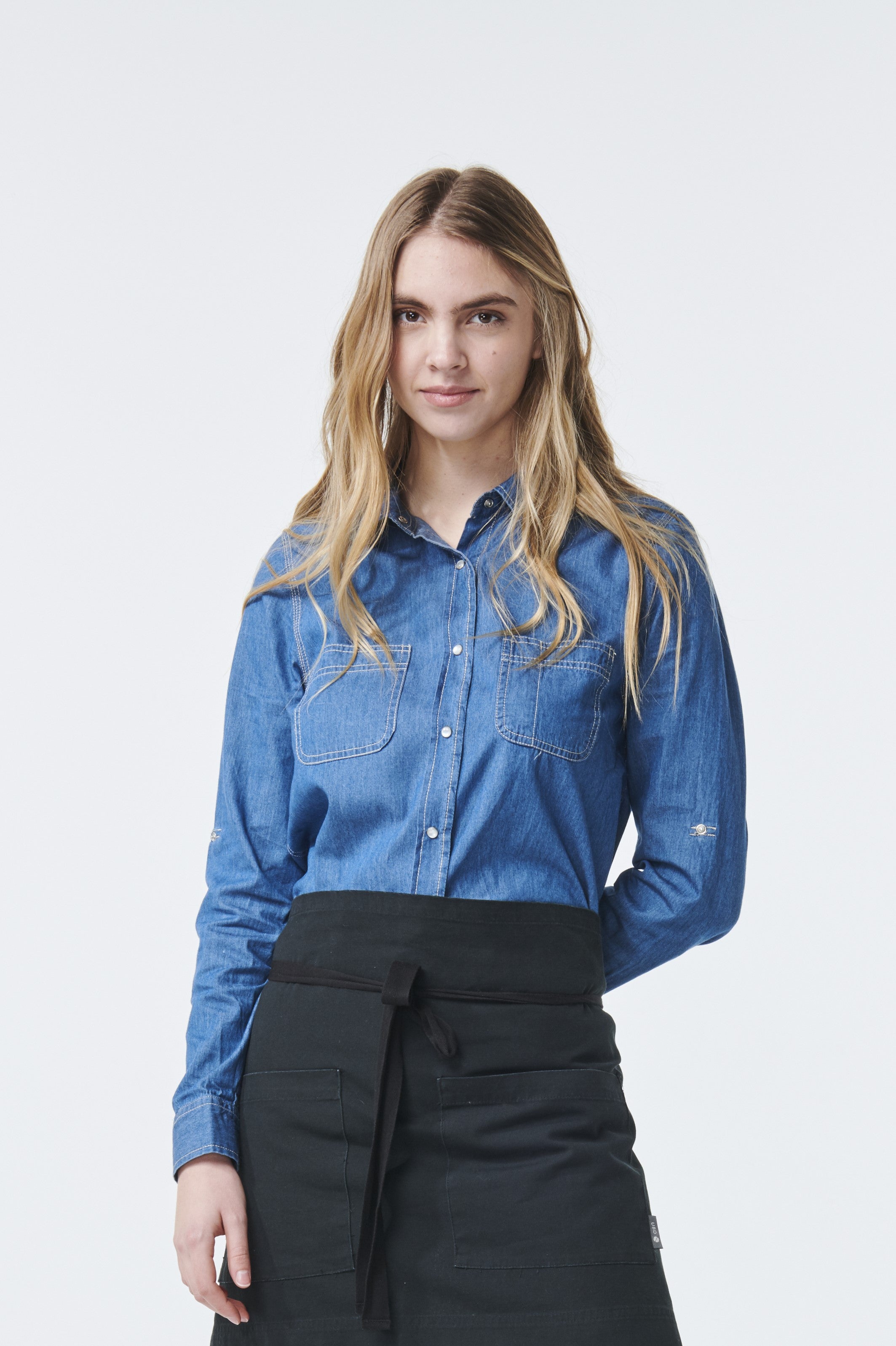DEXTER Women's Denim Shirt - Long or Short Sleeve. – Urbanbar Design
